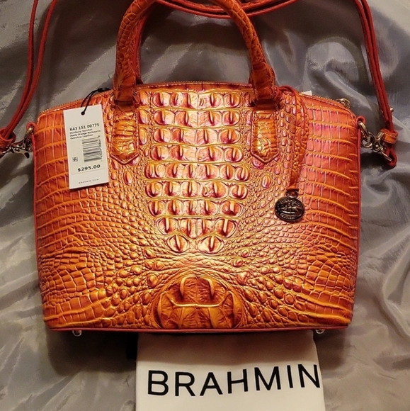 Brahmin | Bags | Brahim Duxbury Satchel Dusty Orange | Poshmark